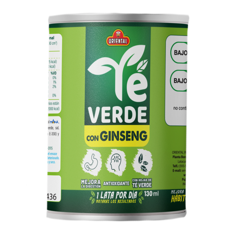 Té verde en lata - Grupo Oriental